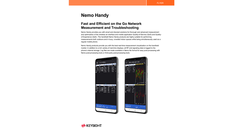 Nemo Handy Handheld Measurement Solution | Keysight